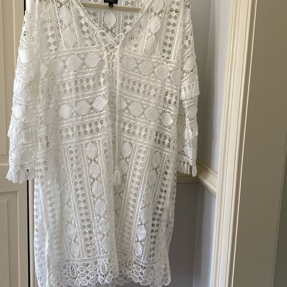 Talbots | Dresses | Talbots White Lace Dress | Poshmark
